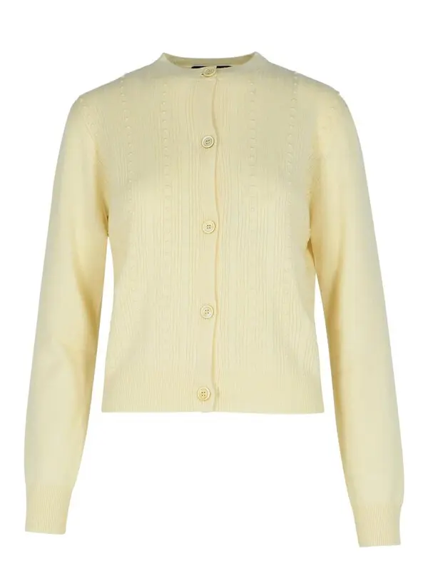Fabiana Filippi Platinum Buttoned Knitted Cardigan - Nude