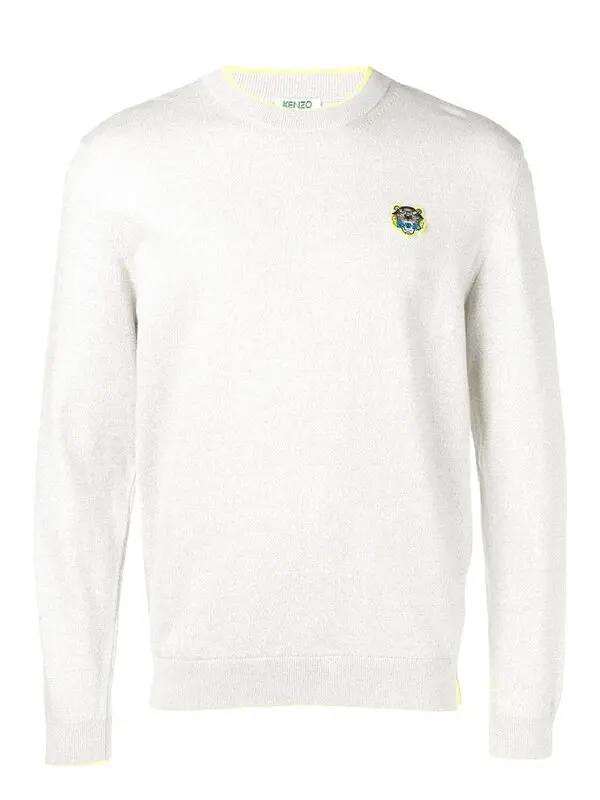 Kenzo Round Neck Logo Pullover - White