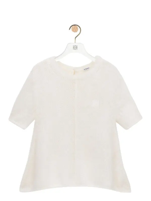 Loewe Short Sleeve Jumper - White