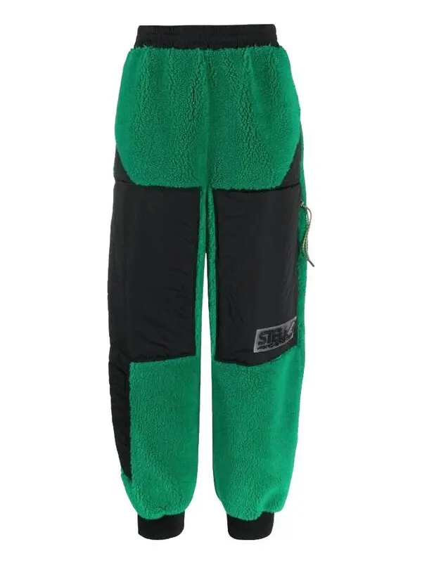 Stella McCartney Faux-shearling Trousers - Green