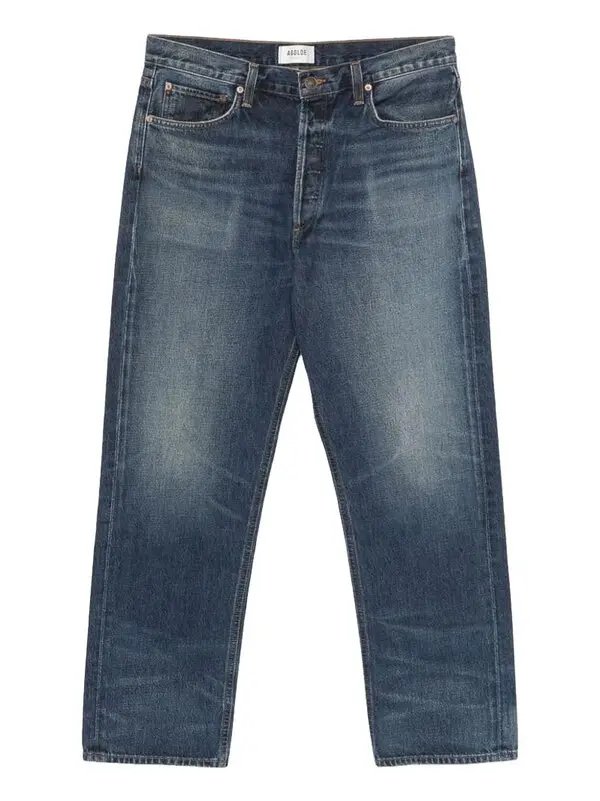 AGOLDE 90's Mid-rise Cropped Jeans - Blue