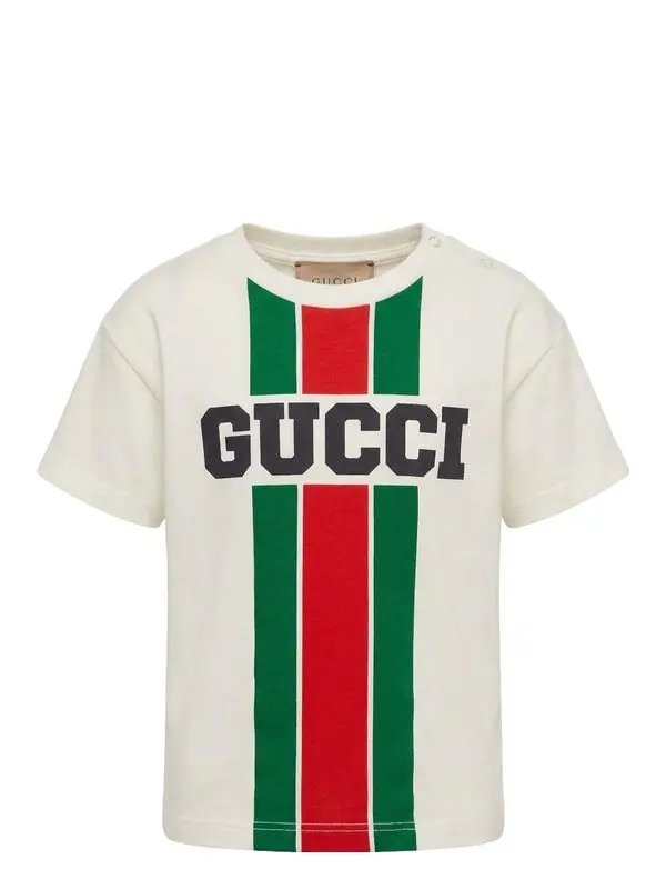 Gucci Printed Cotton T-shirt - White