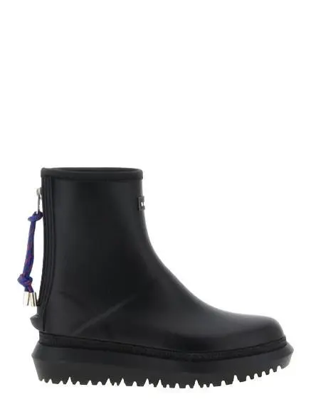 Sacai Zip-detailed Ankle Boots - Black