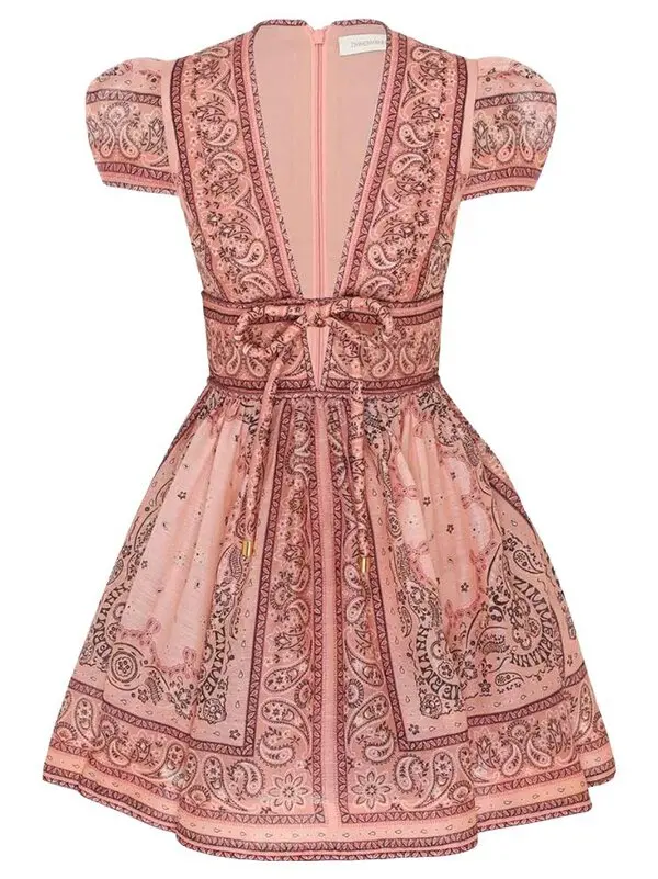 Zimmermann Matchmaker Structured Mini Dress - Pink
