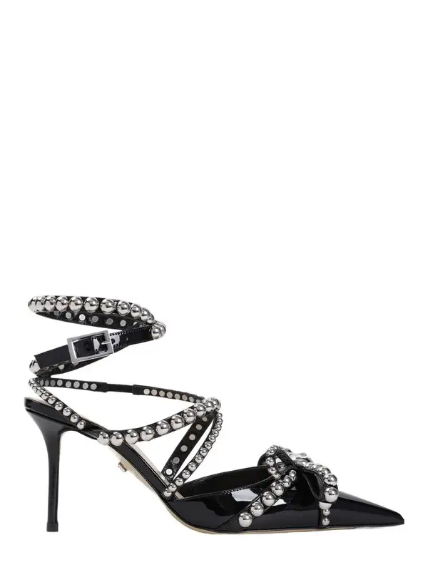 MACHMACH Bow Detail High-heeled Sandals - Black