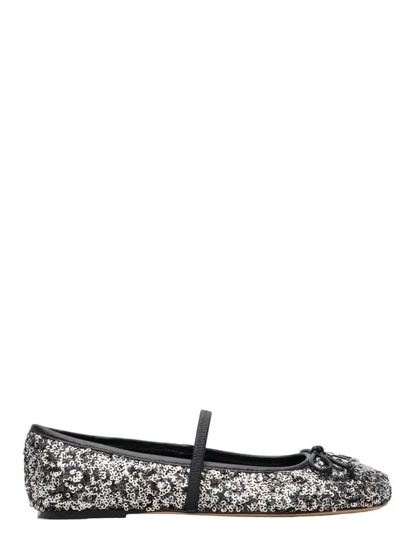 Marc Jacobs Sequin Ballerina Flats - Black