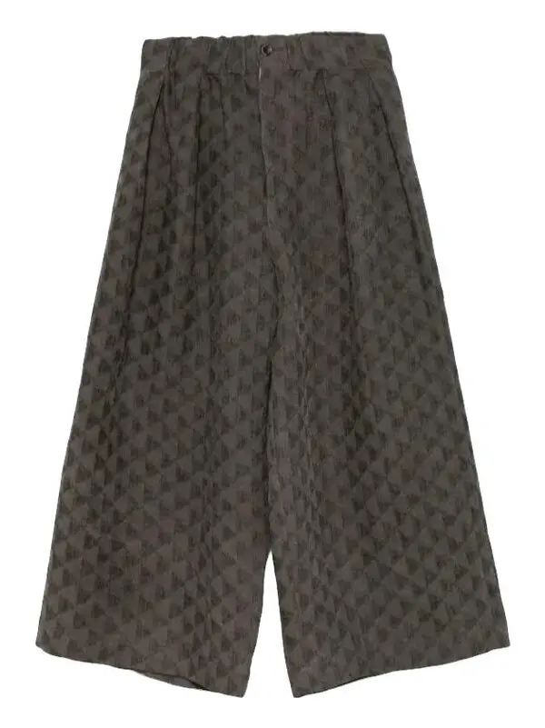 UMA WANG Elastic Waist Casual Pants - Black