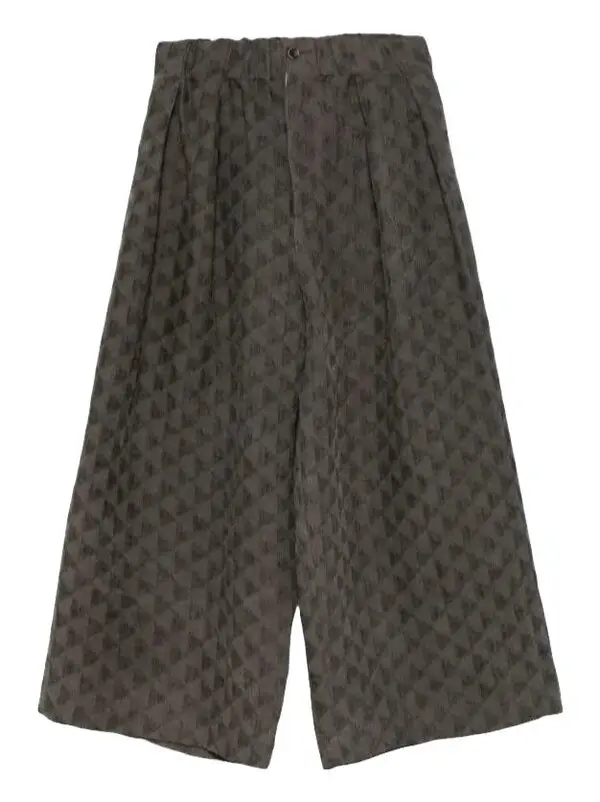 UMA WANG Elastic Waist Casual Pants - Black