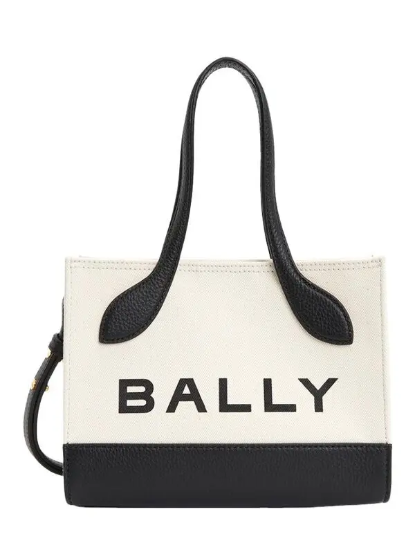 Bally Logo Canvas Shoulder Bag - White