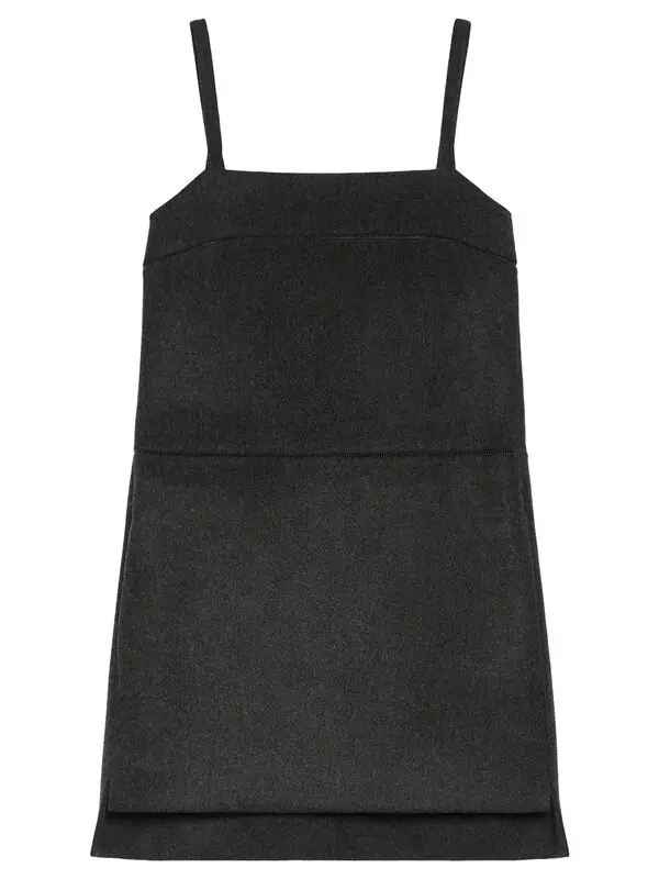 Max Mara Embellished Sleeveless Dress - Anthracite Gray