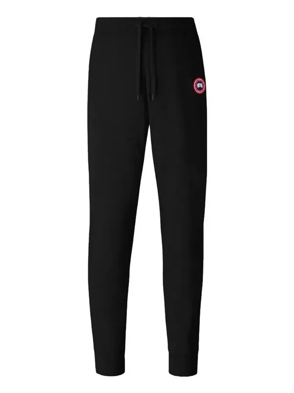 Canada Goose Logo Patch Drawstring Track Pants - Black