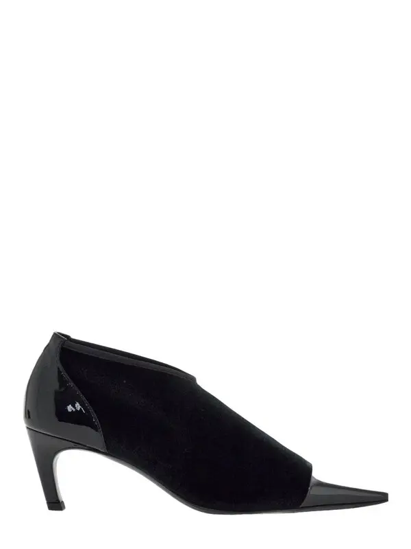TOTEME Bi-material Kitten Heel Pumps - Black