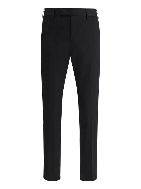 PT TORINO Rope Slim-fit Trousers - Black