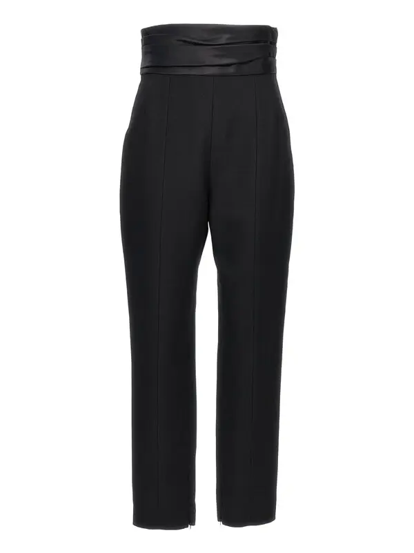 Khaite Lenro High-waisted Trousers - Black