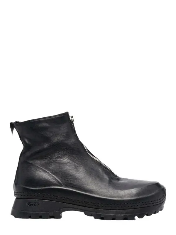 Guidi Zip Up Ankle Boots - Black