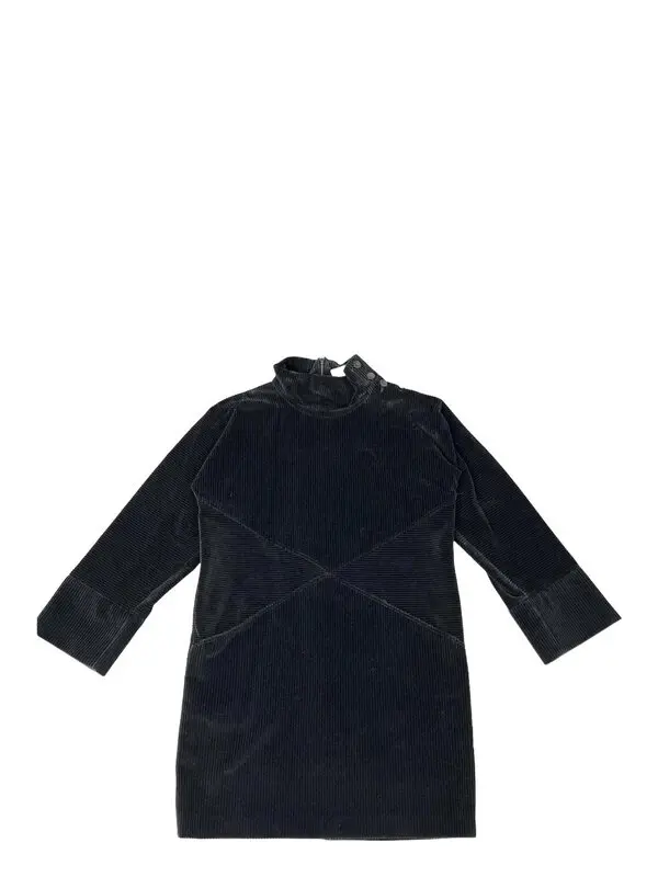 Max Mara Long-sleeved Top With Zipper Closure And Pockets - Black