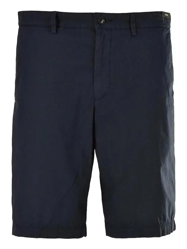 Hugo Boss Navy Blue Logo Shorts - Black