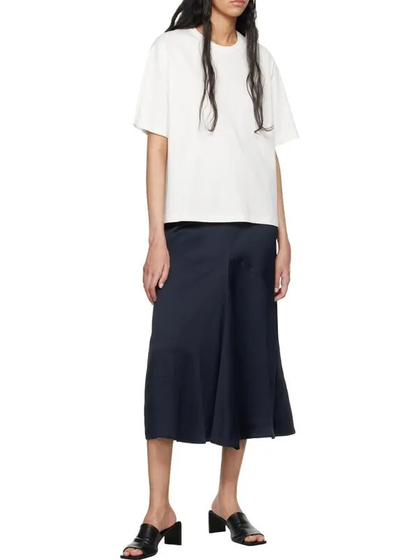 Studio Nicholson Oversized T-shirt With Logo Detail - White