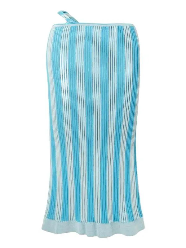 Jacquemus Gradient Stripe Skirt - Blue