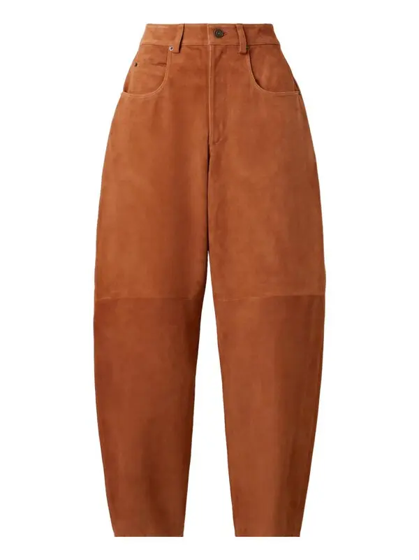 Isabel Marant Étoile Darielle Suede Pants - Brown