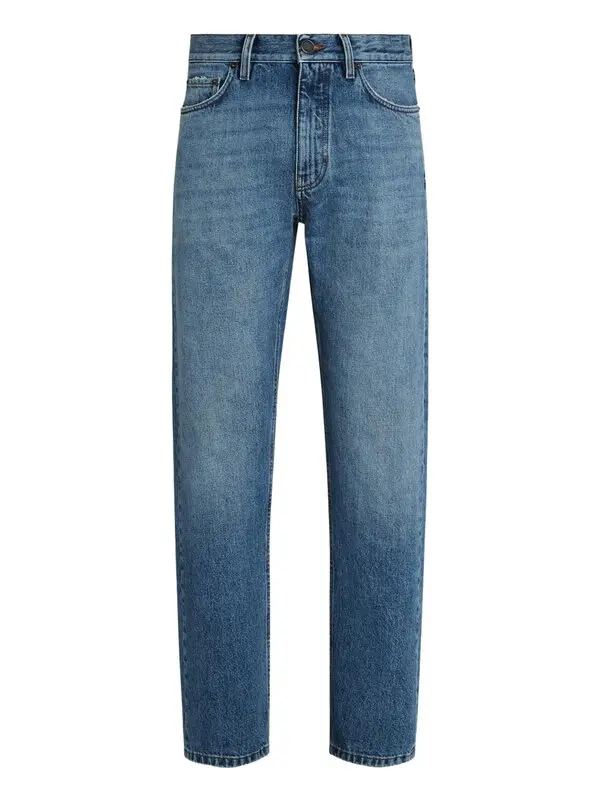 Zegna Roccia Washed Jeans - Blue