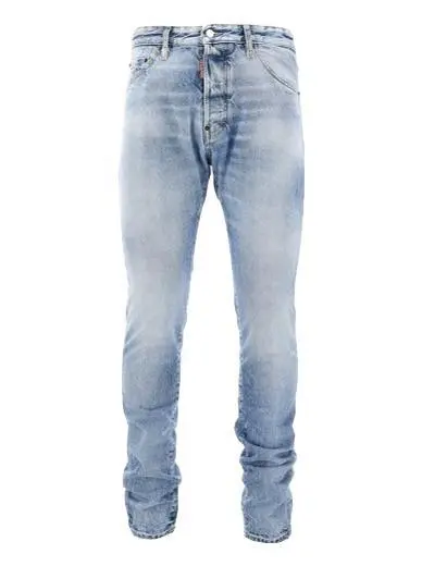 Dsquared2 Diagonale Wash London Bro Jeans - Blue