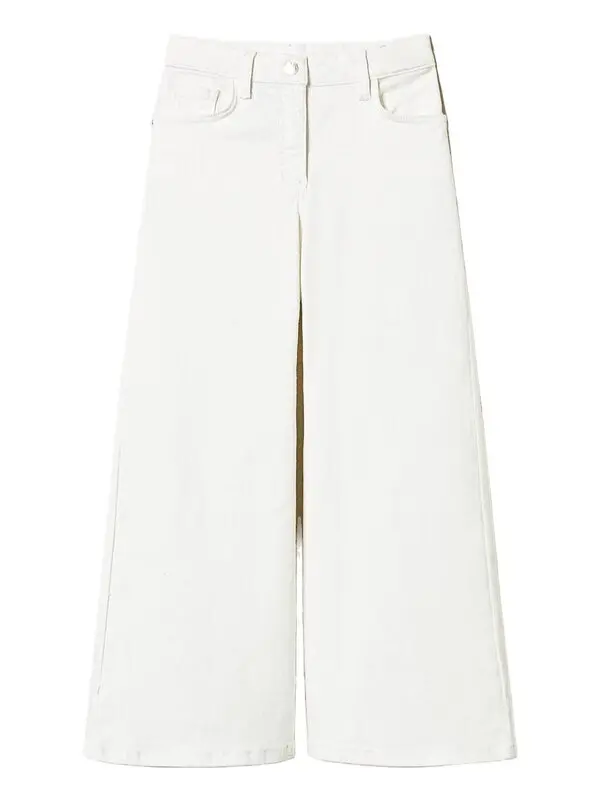 TWINSET Wide Leg Jeans - White