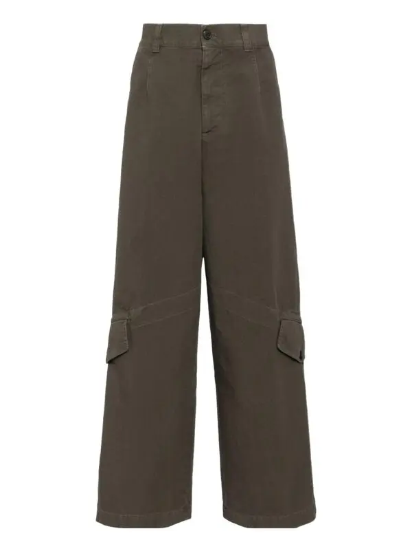 Dries Van Noten Wide-leg Casual Pants - Green
