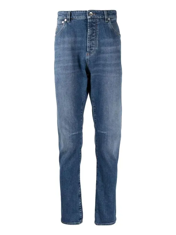 Brunello Cucinelli Slim Fit Jeans - Blue