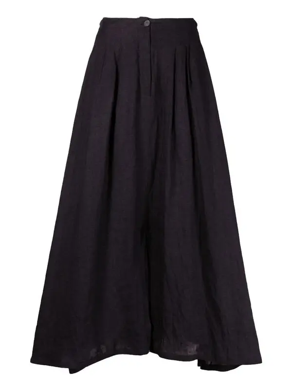 Fabiana Filippi Pleated Button Skirt - Black
