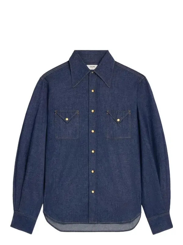 Celine Denim Shirt - Dark Rinse