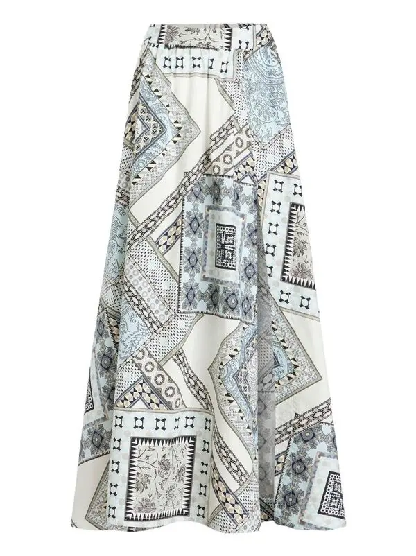 Etro A-line Graphic-printed Skirt - White