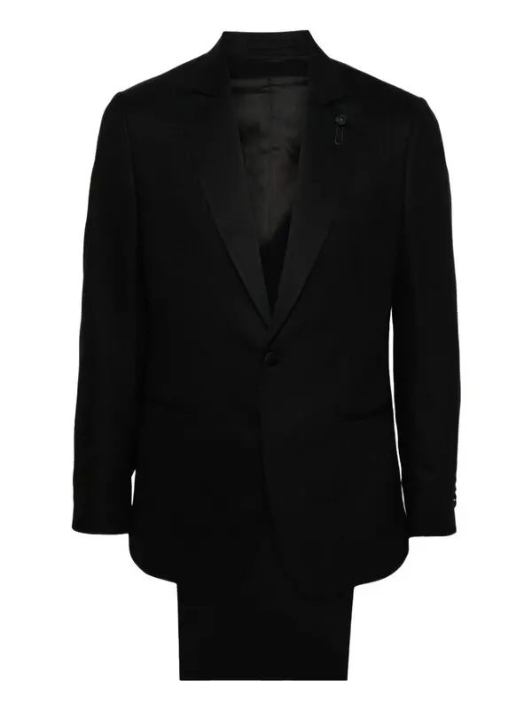 LARDINI Single-breasted Suit - Black