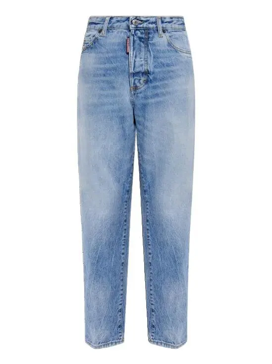 Dsquared2 Straight-leg Jeans With Multiple Pockets - Blue