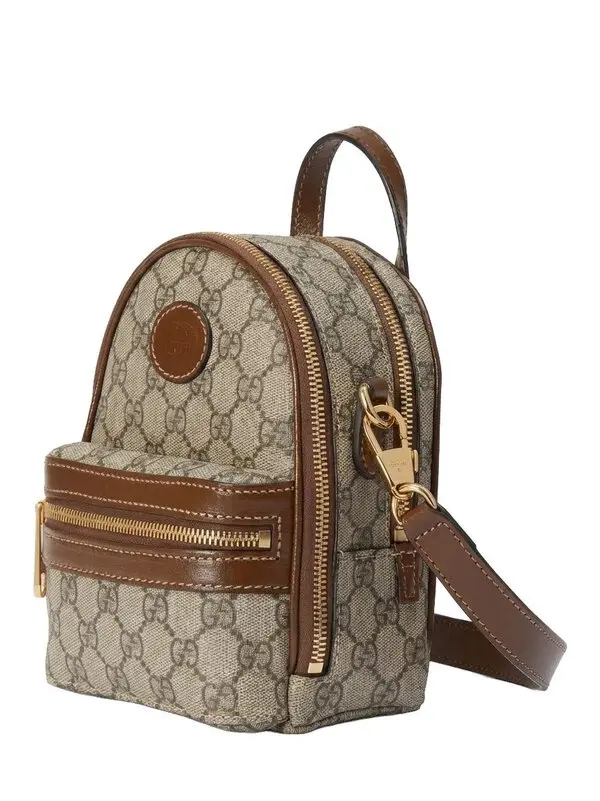 Gucci Interlocking G Canvas Backpack - Multicolor