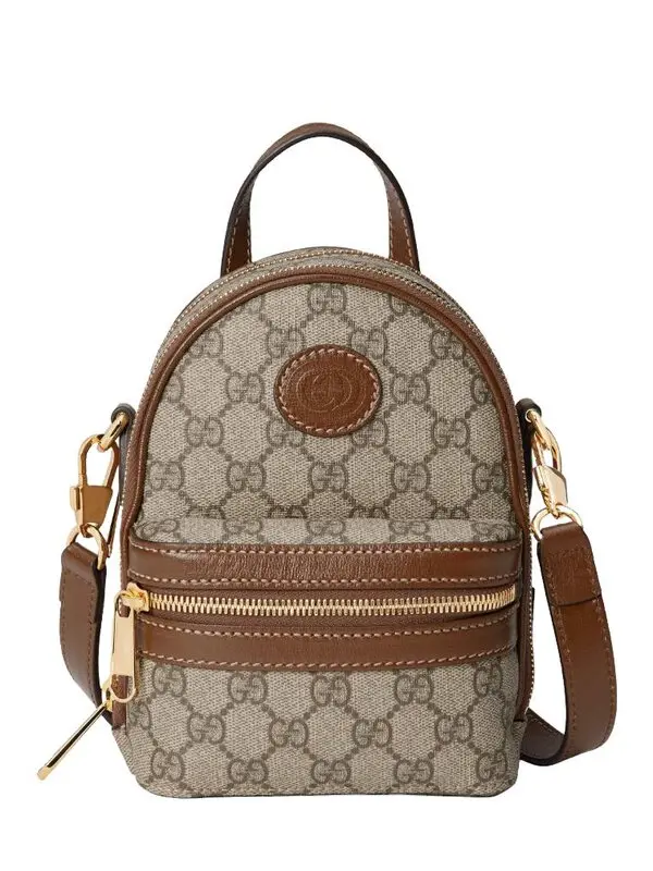 Gucci Interlocking G Canvas Backpack - Multicolor
