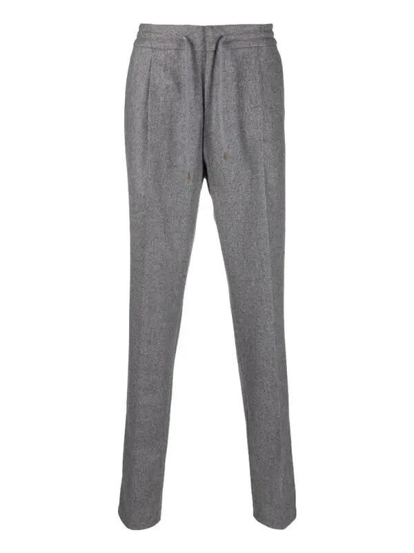 Brunello Cucinelli Pleated Drawstring Trousers - Gray