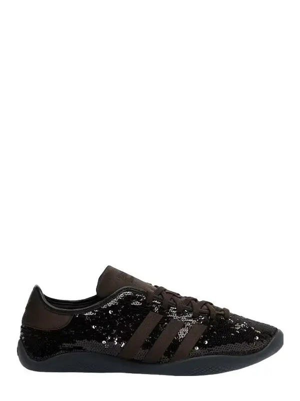 ADIDAS X WALES B ONNER Adidas X Wales Bonner Sequin Embellished Sneakers - Core Black/silver Metallic/dark Brown