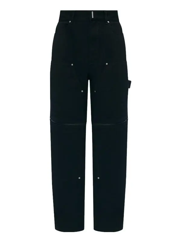 Givenchy High-rise Wide-leg Jeans - Black