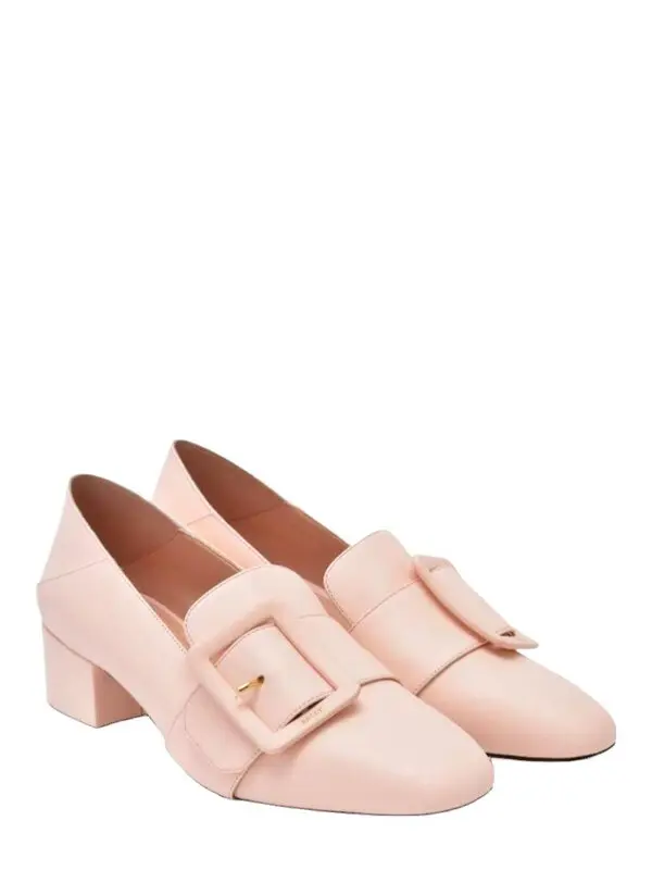 Bally Buckle High Heels - Nude