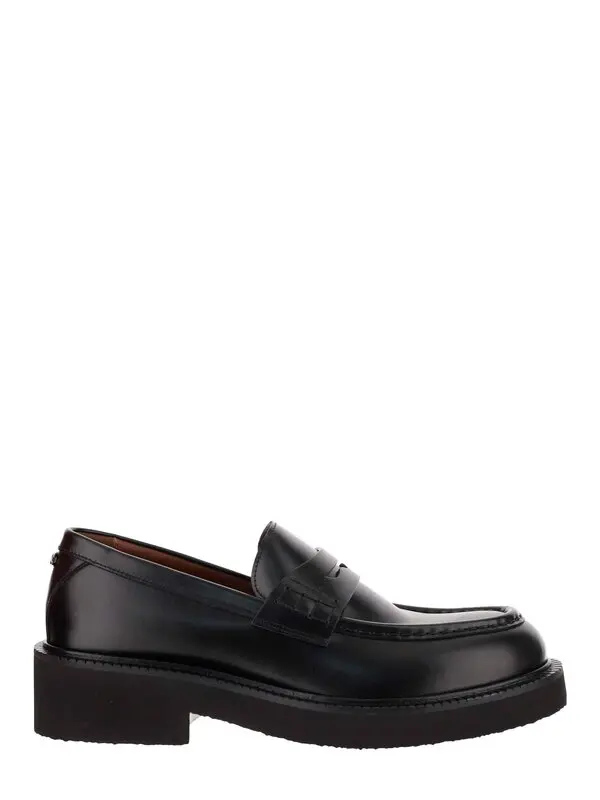 Valentino Garavani Vlogo Signature Slip-on Loafers - Black