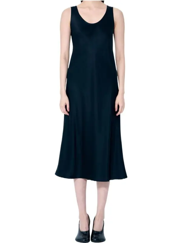 Max Mara Sleeveless Round Neck Midi Dress - Black