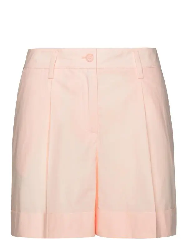 P.a.r.o.s.h Belted Pleated Shorts With Ring Detail - Nude