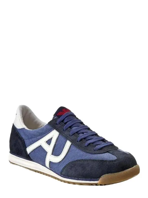 Emporio Armani Logo Detail Lace-up Sneakers - Multicolor