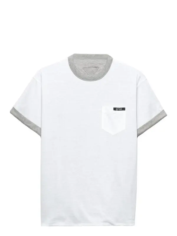 Prada Reversible Crewneck T-shirt - White/grey