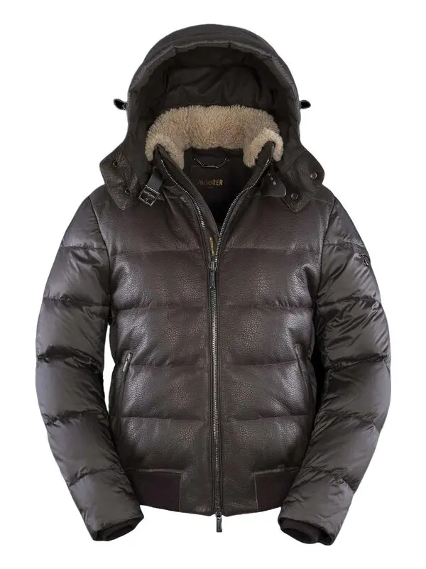 MOORER Wright Bomber Jacket - Black