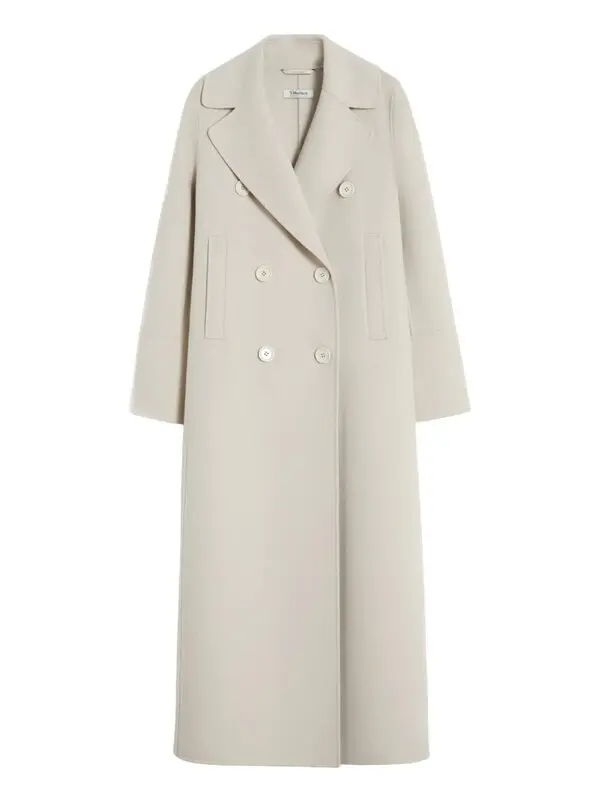 Max Mara Wool Long Coat - Sand-colored