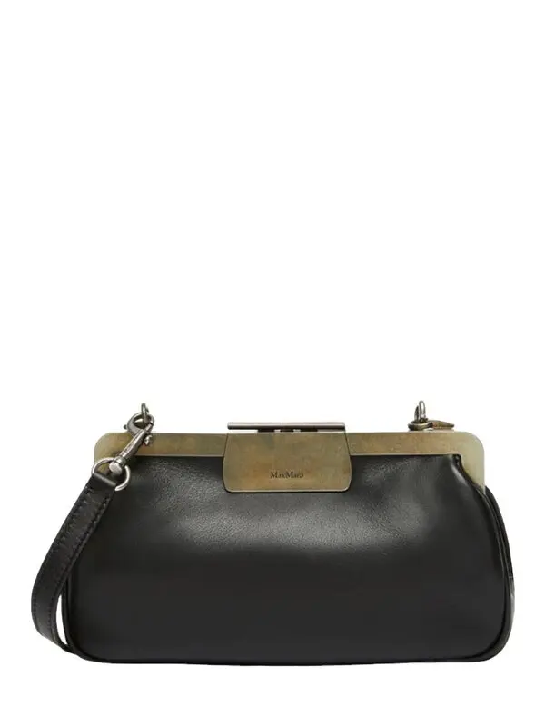 Max Mara Logo Detailed Shoulder Bag - Black