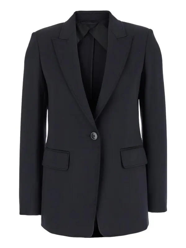 Max Mara Single-breasted Jacket - Black