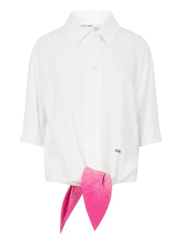 Off-White Knotted Short-sleeve Shirt - White